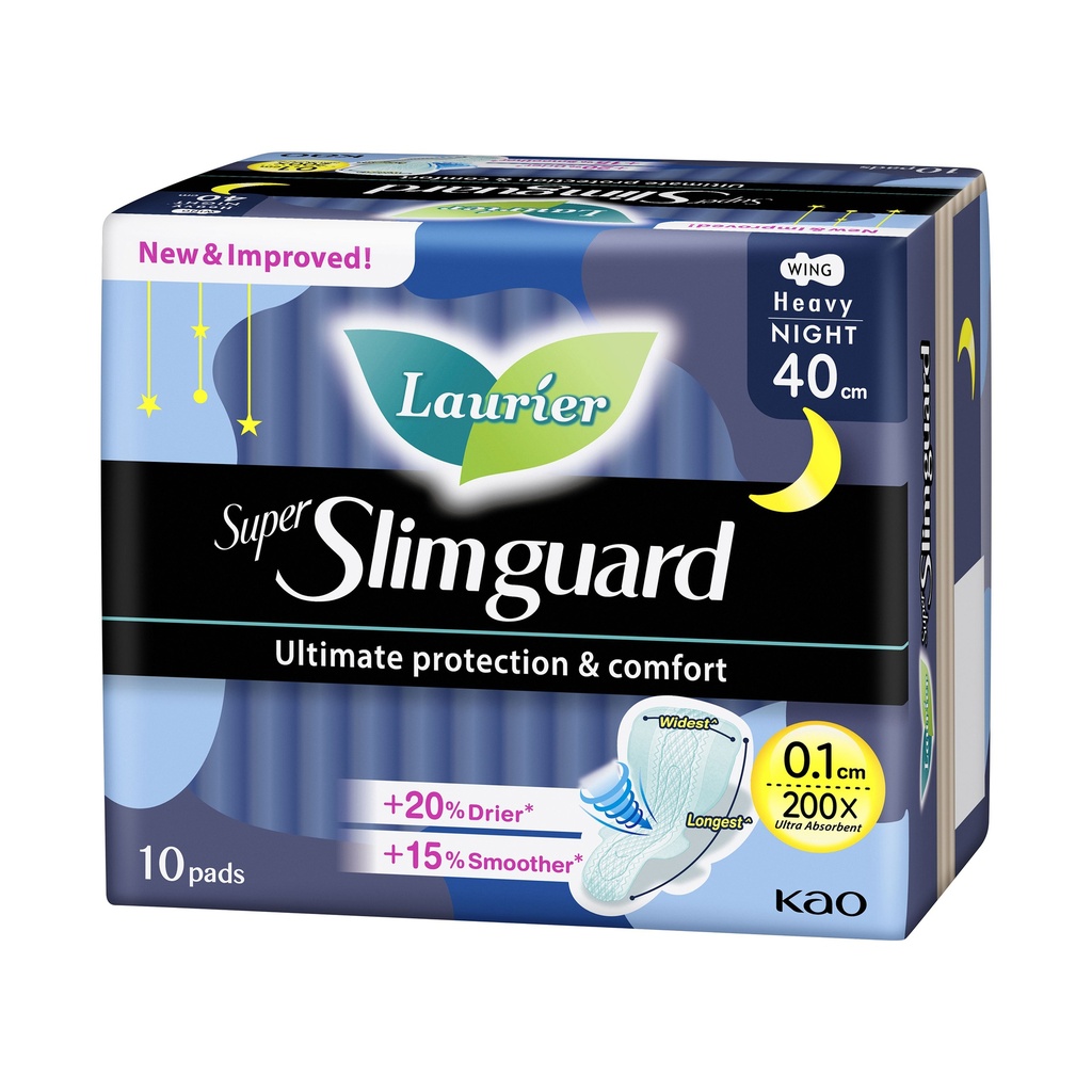 Laurier 10's 40cm Slim Guard Heavy Night | Mu Express